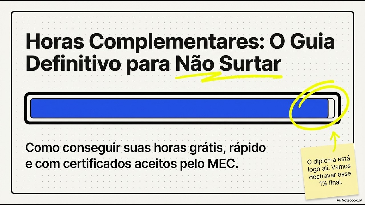 Como conseguir HORAS COMPLEMENTARES rápido e de graça (Certificado na hora!)
