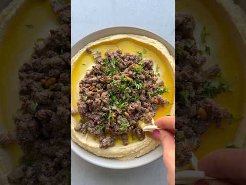 Hummus with Ground Beef | FeelGoodFoodie