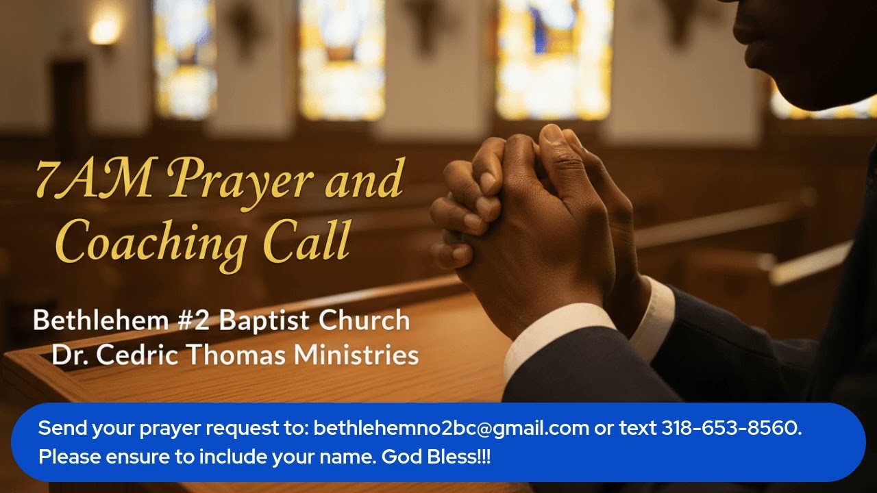 5-19-26 Tuesday Morning Coaching and Prayer Call