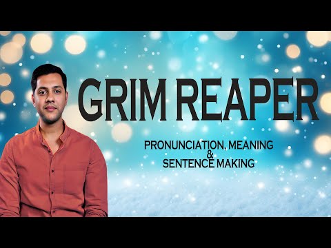 Grim Reaper - Meaning & Pronunciation Word World Audio Video Dictionary