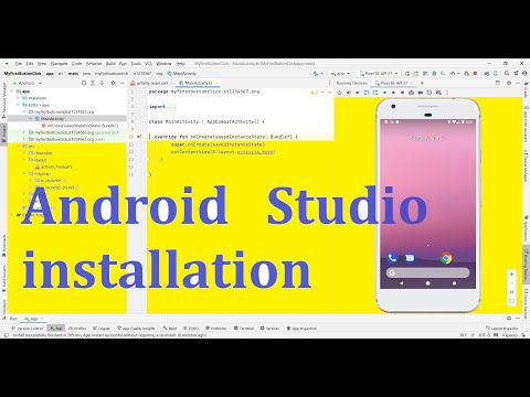 Android Studio Installation and first application 2024