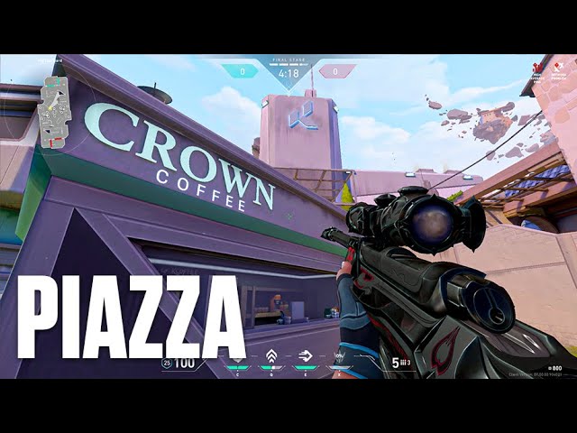 How to play on Piazza map in Valorant