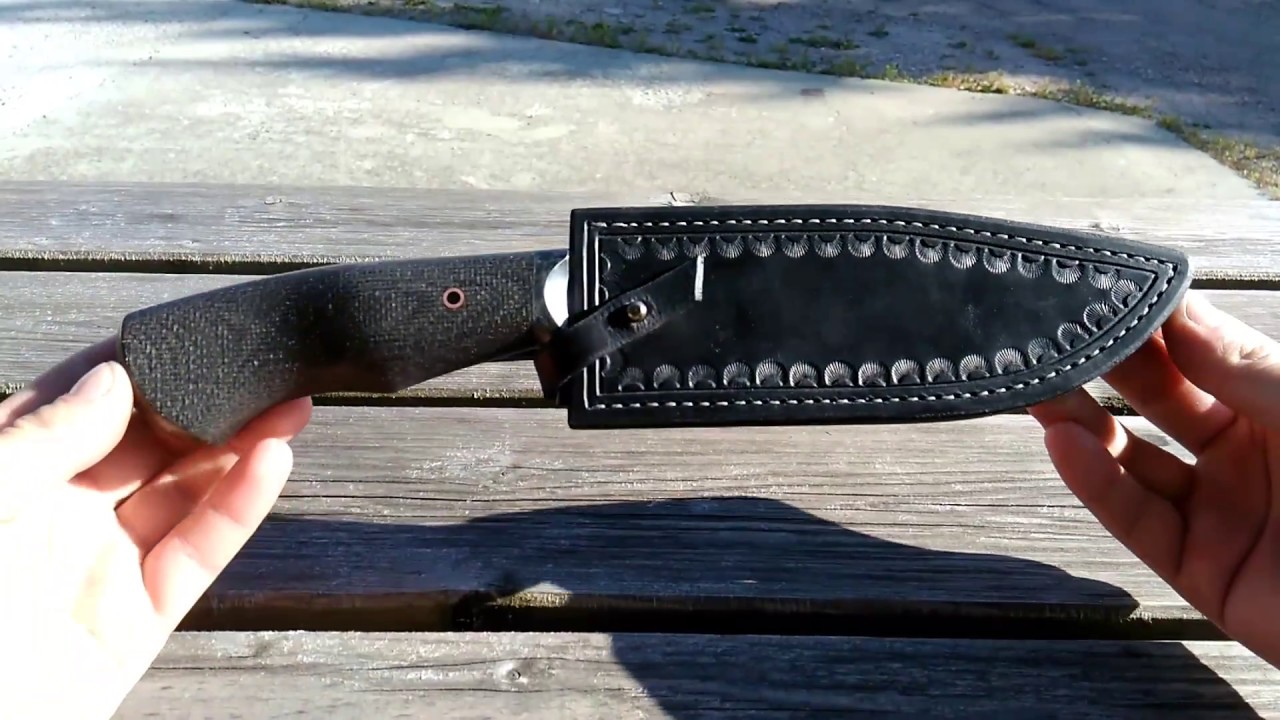 Medium size camp bowie knife by Steevee Handmade Knives