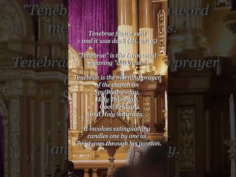 Tenebrae Service in Catholic Church