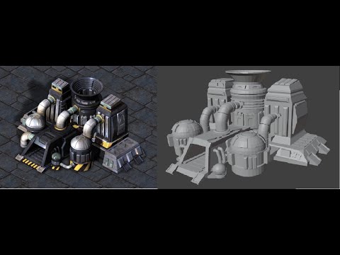 👾 StarCraft - Terran Refinery・Free STL File for 3D printing・Cults