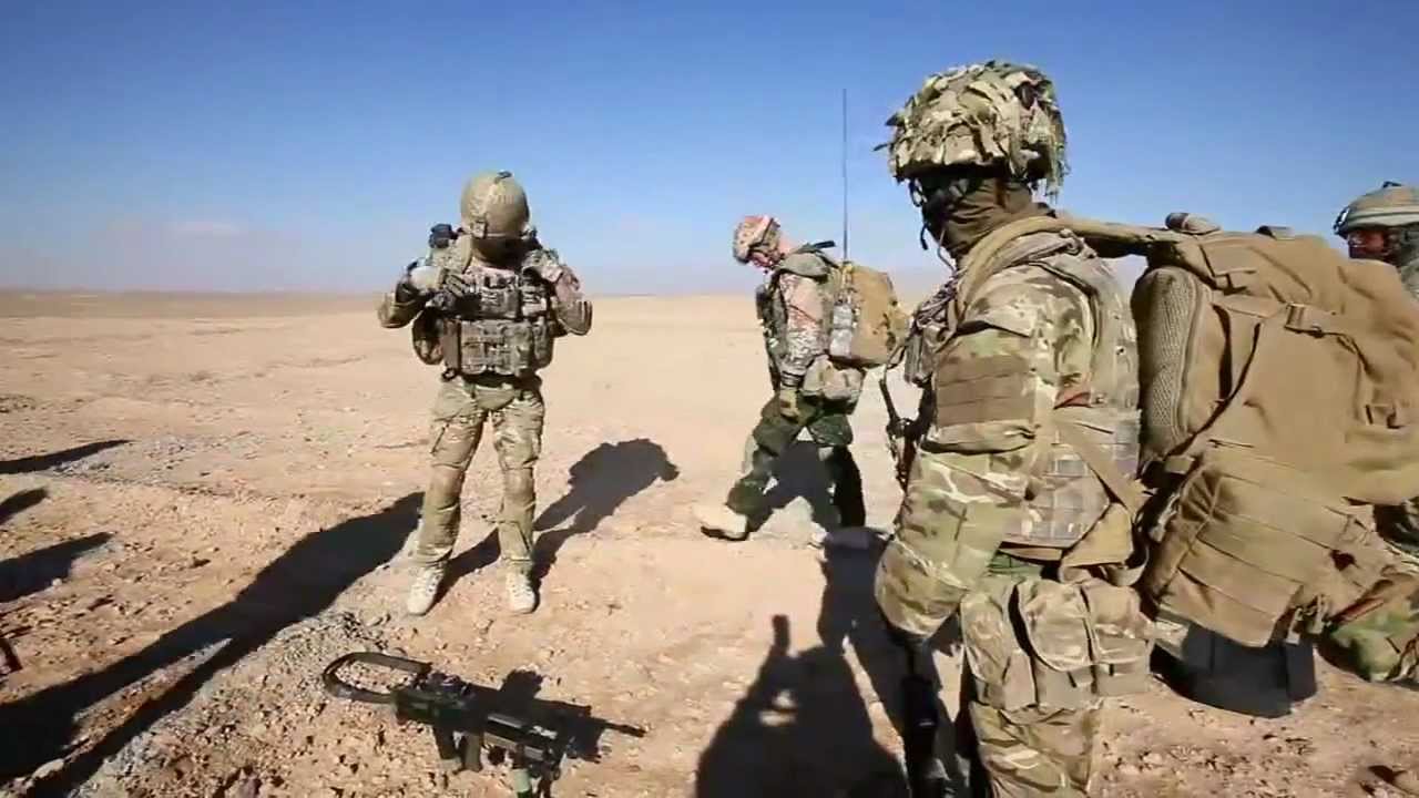 Marines train with International Security Assistance Forces