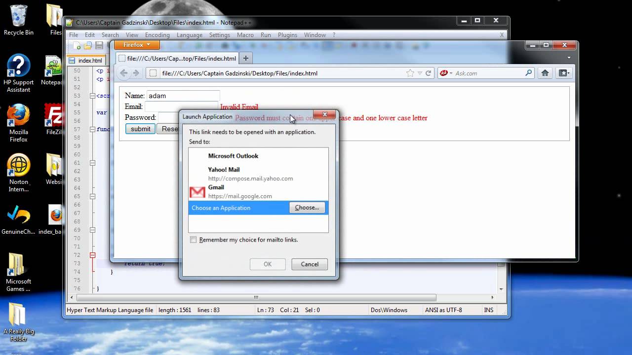 Javascript Project 1 - Simple Form Validation (Part 1)