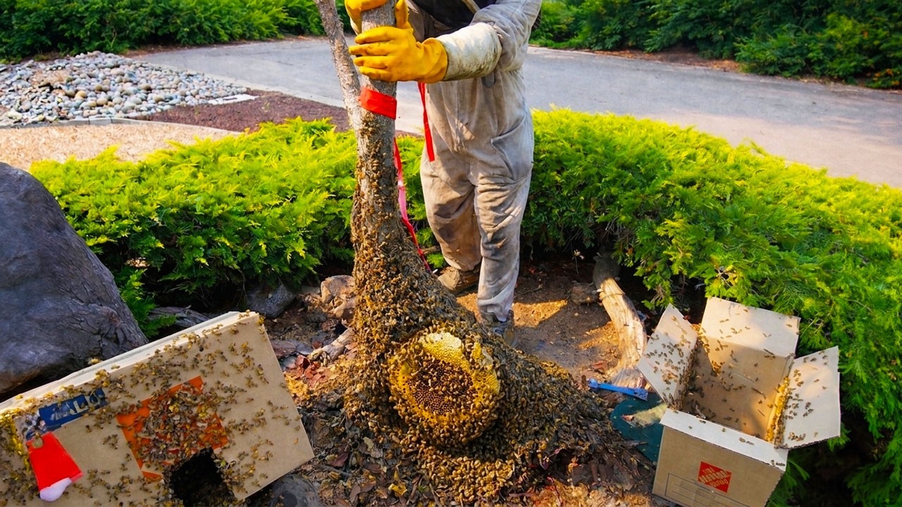 Bees Attack Homeowner AND Neighbor