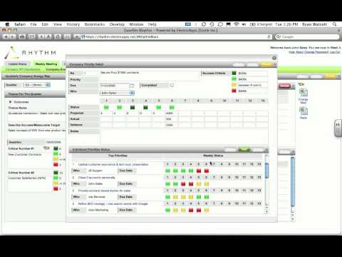Rhythm for Web - Do Weekly Meetings