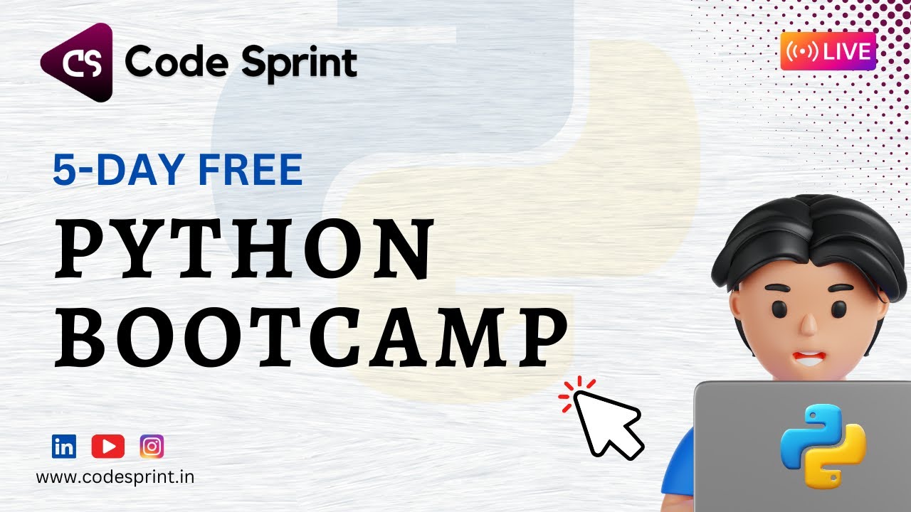 Intro and Data types in Python | Python Bootcamp | Code Sprint