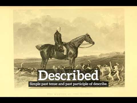 What is Described? | How to Say Described in English? | How Does Described Look?
