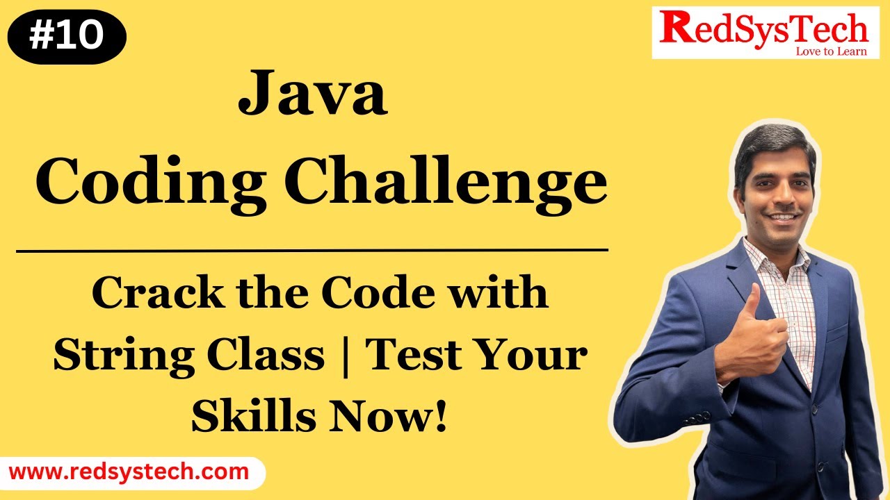 Java Coding Challenge: Crack the Code with String Class | Test Your Skills Now! | JAVA | RedSysTech