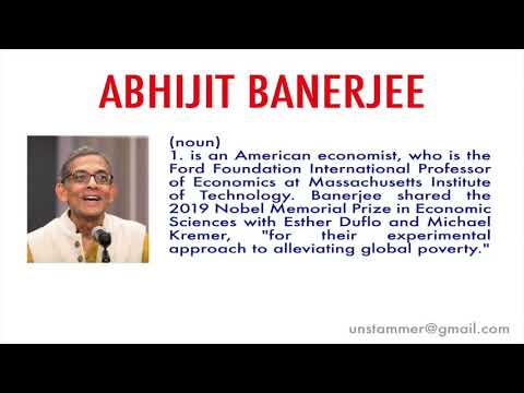 How to Pronounce Abhijit Banerjee