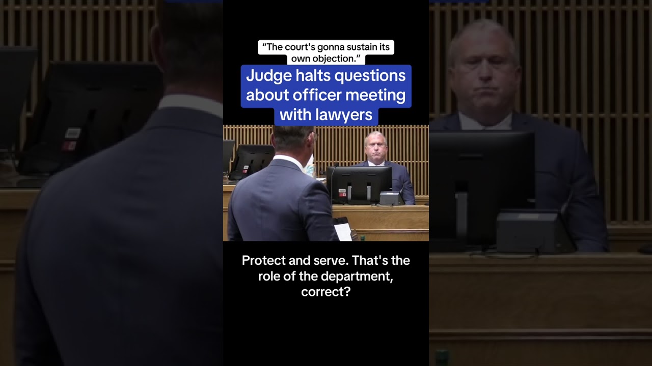 Judge Halts Questions About Officer Meeting With Lawyers