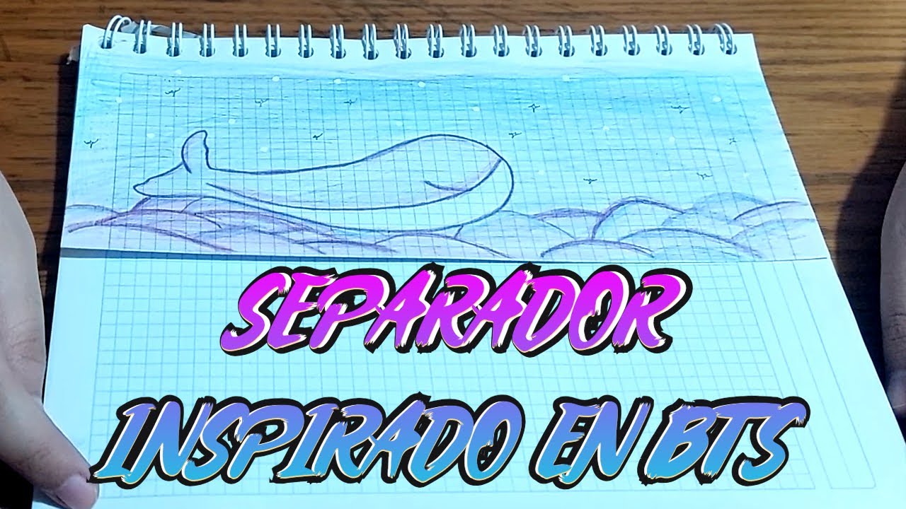 ✅️SEPARADOR DE BALLENA INSPIRADO EN BTS |  SEPARADOR DE BTS #apuntesbonitos #bts #titulosbonitos