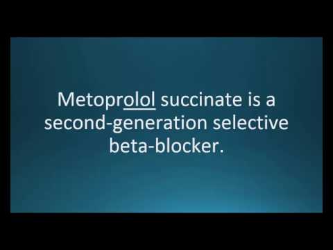 How to pronounce metoprolol succinate (Toprol XL) (Memorizing Pharmacology Flashcard)