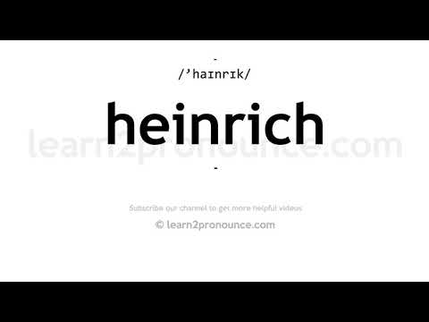 How to pronounce Heinrich | English pronunciation