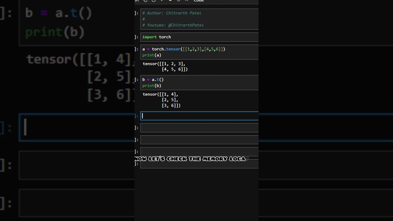 PyTorch Memory Management: Shared Tensor Storage #PyTorch #Python #coding #deeplearning
