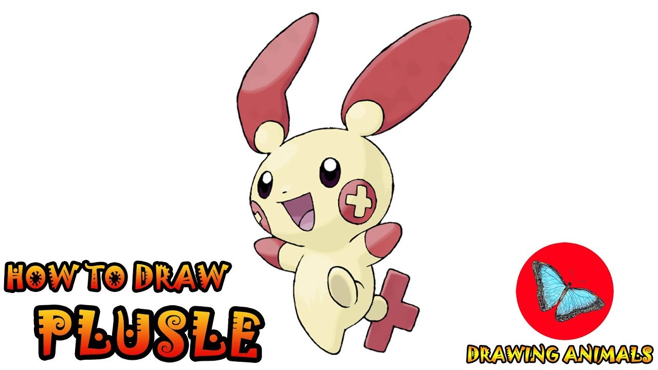 How To Draw Plusle Pokemon | Coloring and Drawing For Kids