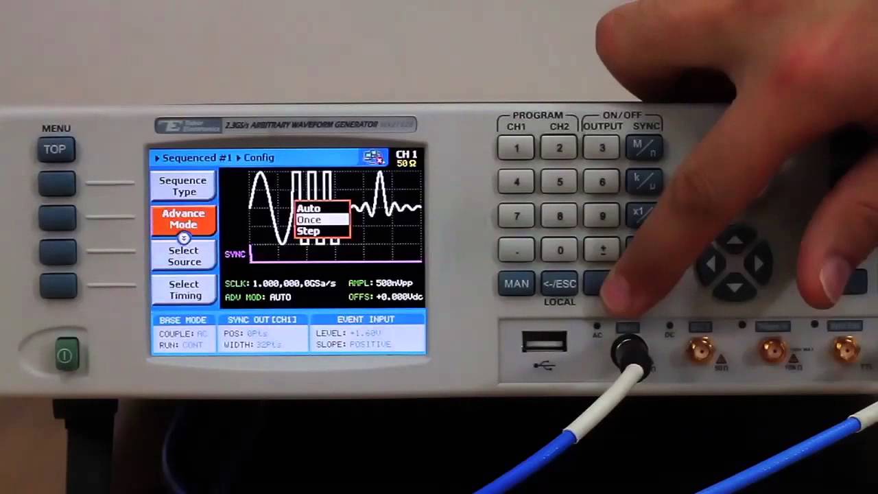 Tabor Electronics WaveXciter series Tutorial 4 - Sequenced Waveforms