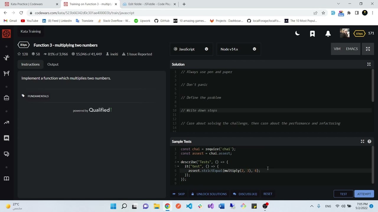 How to solve JavaScript Coding Challenges | Arabic