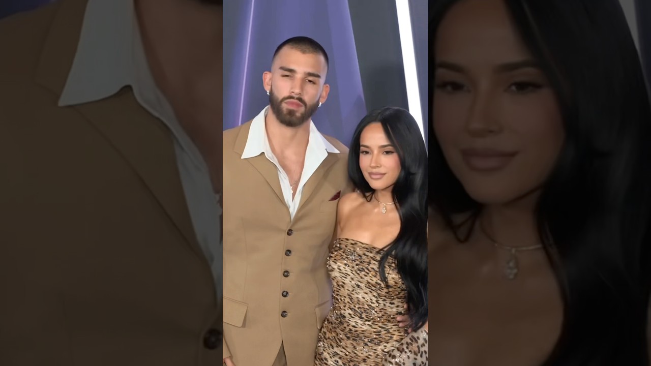 Becky G and Manuel Turizo at the 2025 AMAs