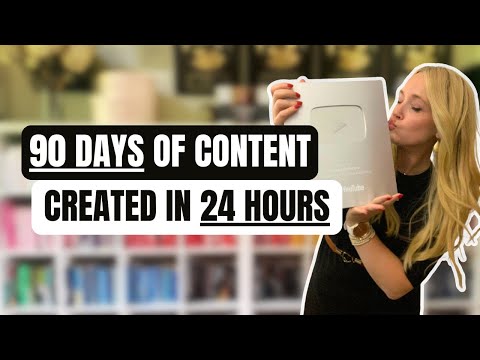 How to Batch 90 Days of Content in 24 Hours - No Team, No Burnout