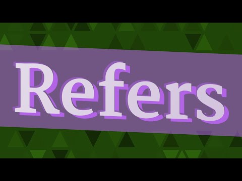 REFERS pronunciation • How to pronounce REFERS
