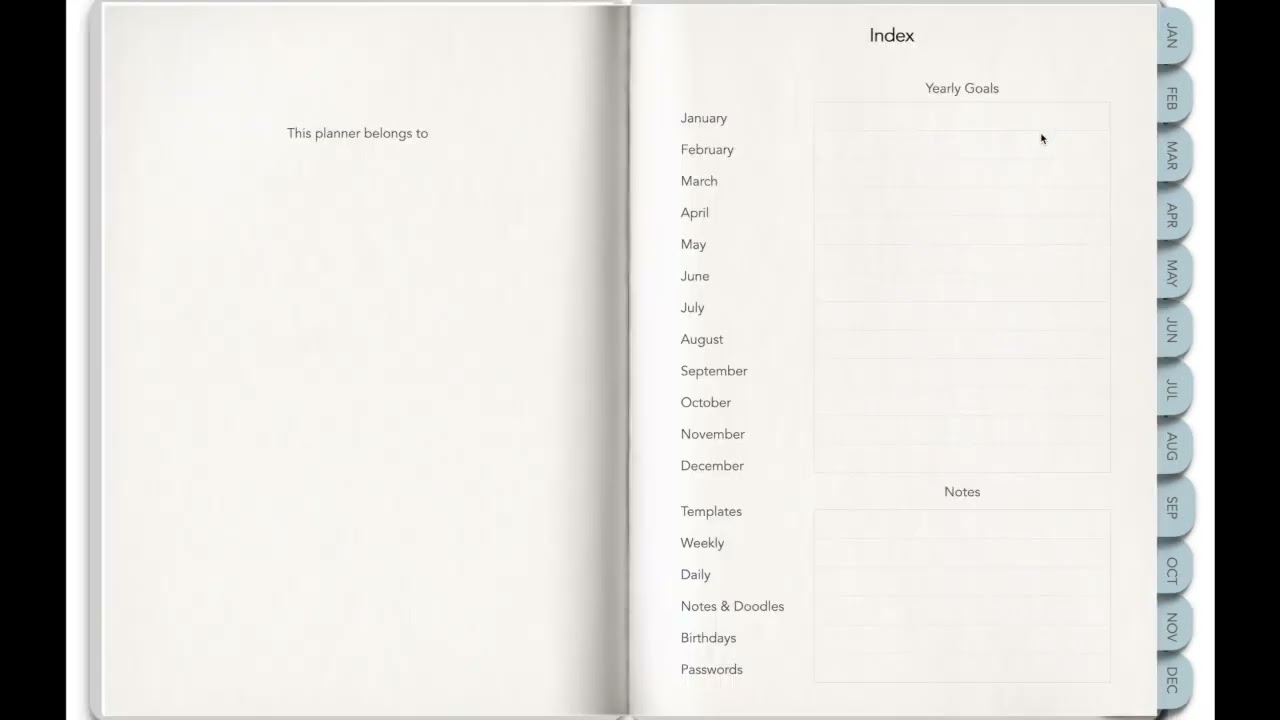 How to edit a keynote planner template