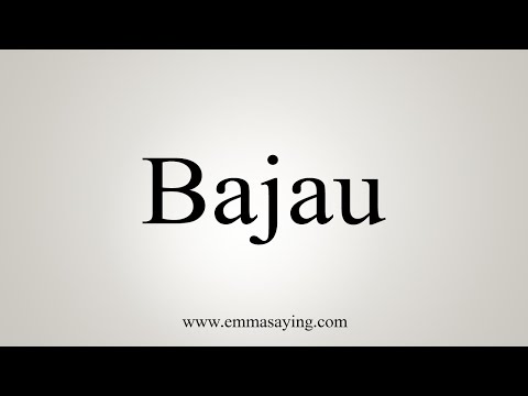 How To Say Bajau