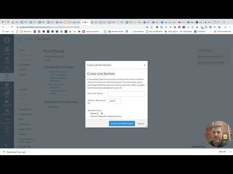 Cross Listing in Canvas