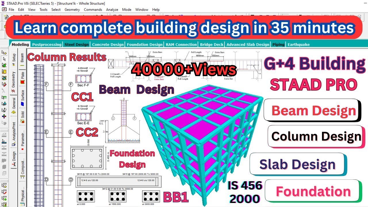 A Comprehensive Guide to Building Design Using STAAD Pro in 35 Minutes ...