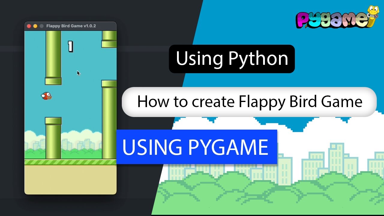 How to create Flappy Bird Game with Python | Pygame | FULL TUTORIAL