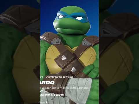 *NEW* Leonardo Skin - Fortnite X Teenage Mutant Ninja Turtles - TMNT Set