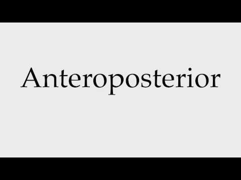 How to Pronounce Anteroposterior