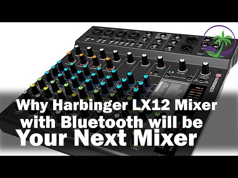 Harbinger LX12 12-Channel Analog Mixer With Bluetooth, FX and | Reverb