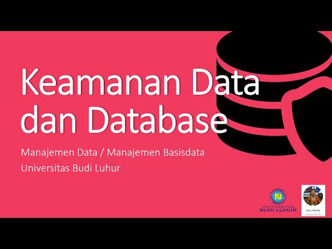 "Keamanan Data dan Database: Teori dan Praktis" | Kuliah Manajemen Data/Basisdata