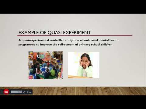 Quasi- Experimental Research Presentation, Group 2