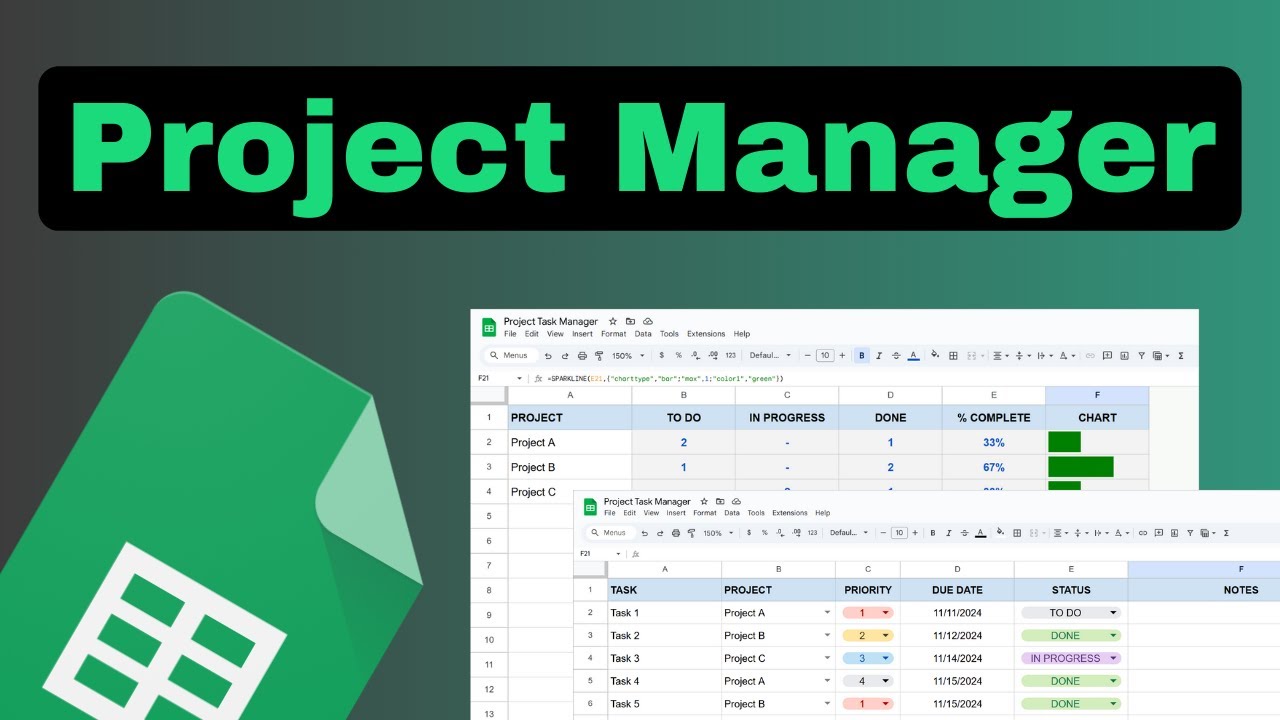 How to Make a Project Task Manager in Google Sheets