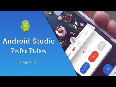Circle Profile Picture in Android XML Tutorial Video Lecture - How to Design UI in Android Studio