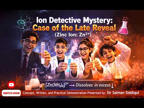Ion Detective Mystery: Case of the Late Reveal(Zinc Ion: Zn²⁺)