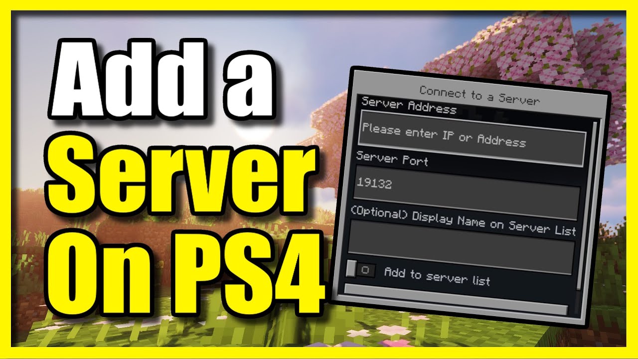 How to Connect & Join Any Server in Minecraft on PS4 (Easy Method)