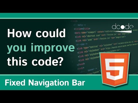 Learn How could you improve this code | Fixed Navigation Bar | HTML CSS JS - Mind Luster