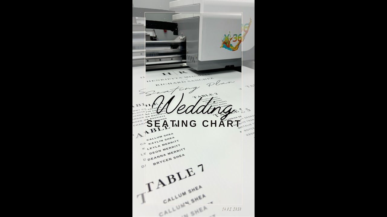 Let’s create a wedding seating chart with the Xante X-36 💒