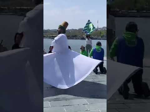 A delightful Turkish greeting by Sufi whirling dervishes.