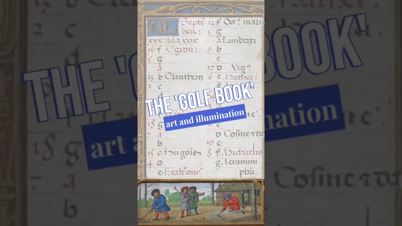 Golf, art and medieval illuminated manuscripts. Simon Bening's book of hours. #art #medieval #golf