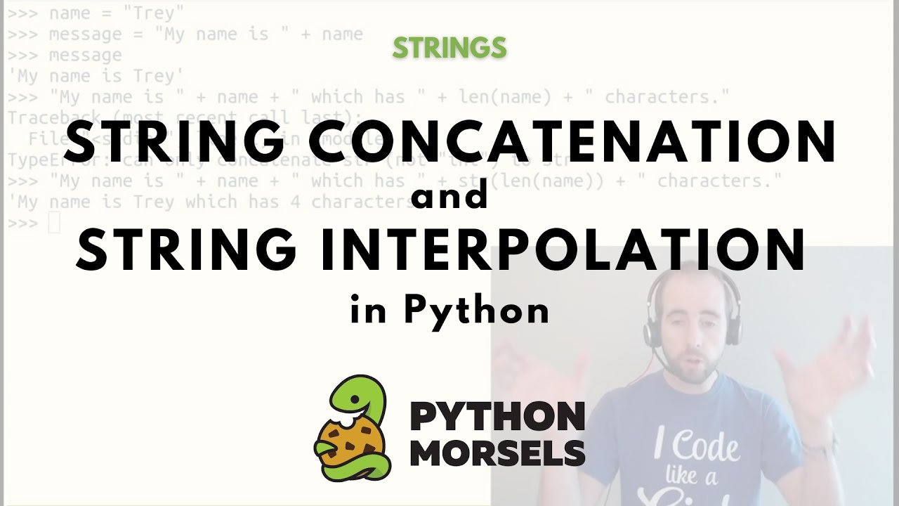 String concatenation and string interpolation in Python