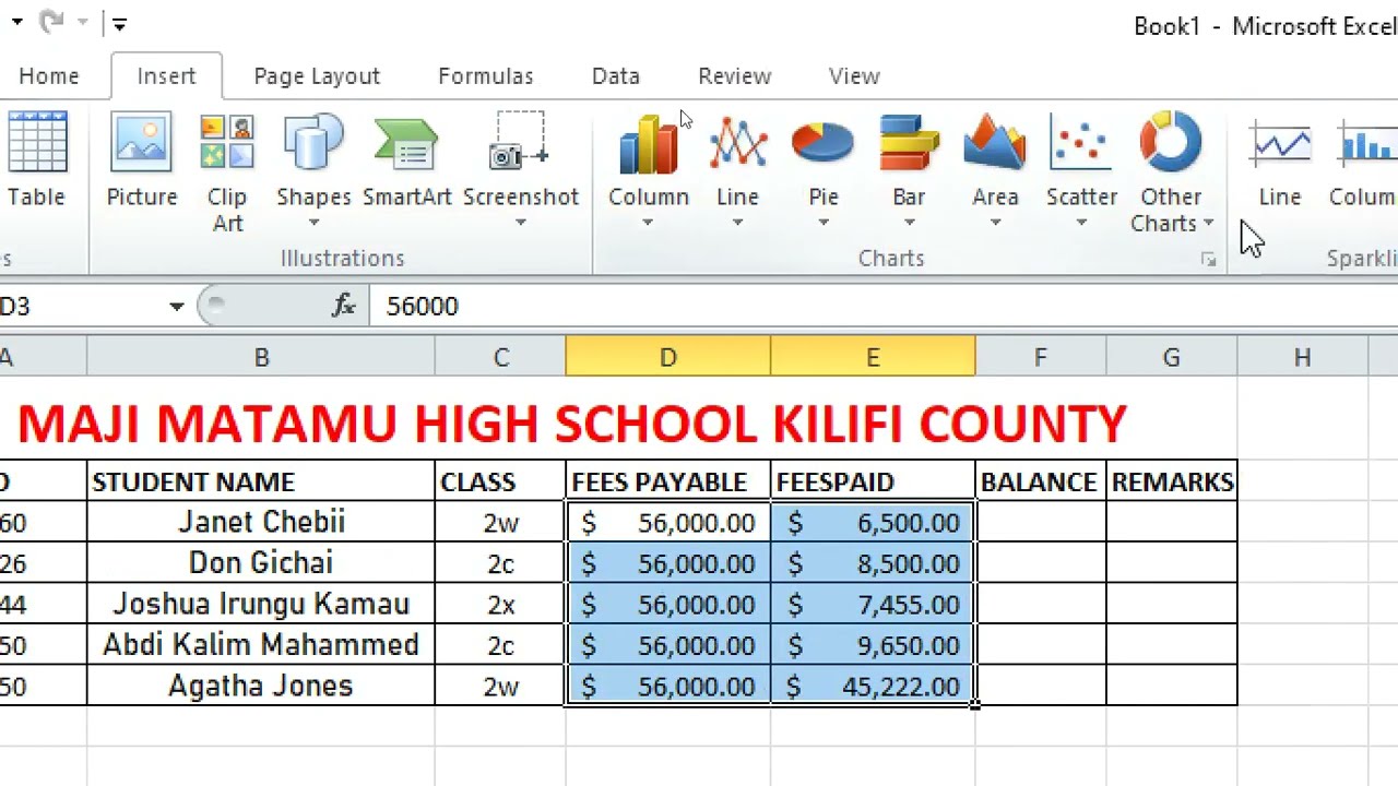 Microsoft Excel Lesson 1-3 | Part 1 of 2 | Spreadsheets | Form 2
