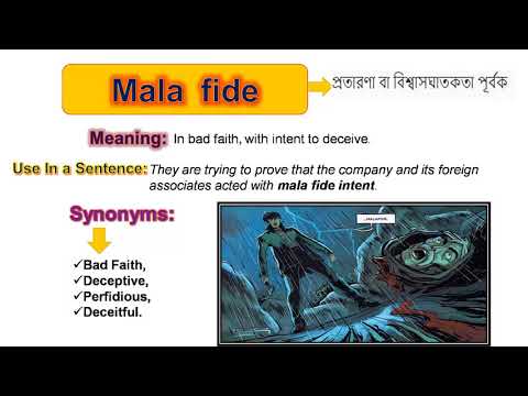 #Mala fide-(Learn BCS English Vocabulary with Picture).