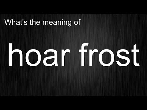 Never Misuse "hoar frost" Again! Complete Usage and Pronunciation Guide